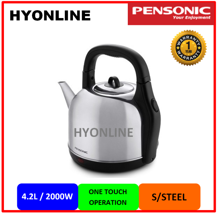 PAK-5002 - PENSONIC 4.2L STAINLESS STEEL ELECTRIC KETTLE | KETTLE | Lazada