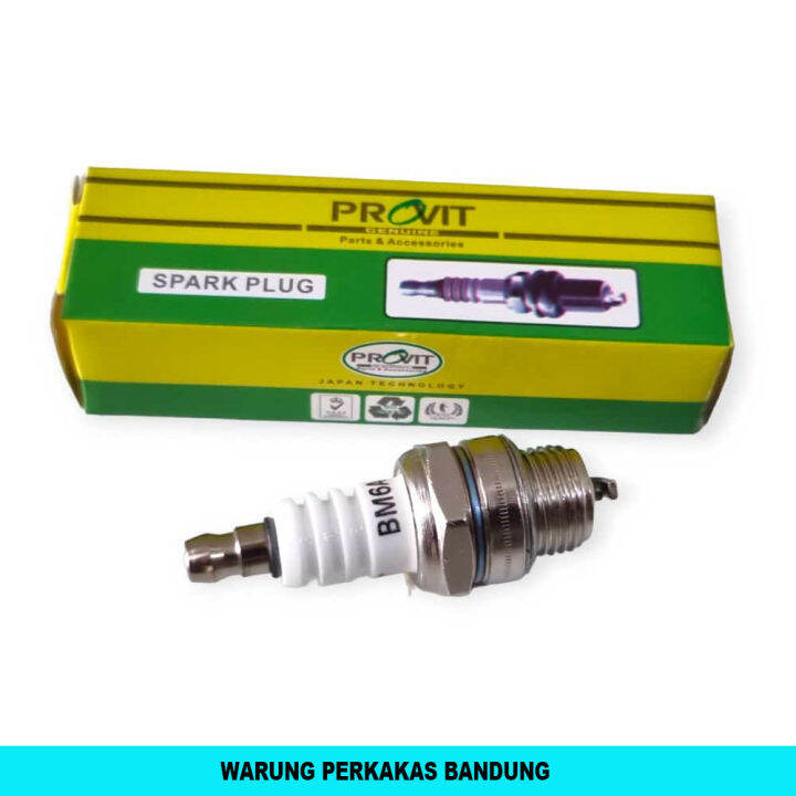 Busi mesin chainsaw 5200 Provit BM6A Busi Mesin Potong Rumput 2 tak 4 ...