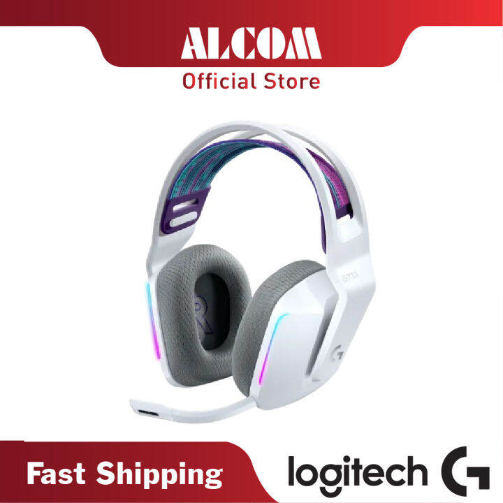 LOGITECH G733 Gaming Headset with LIGHTSPEED Wireless, Detachable ...