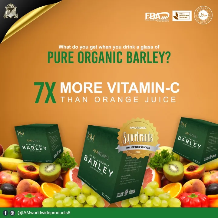 Pure Organic Barley Powder from Australia (1 Box / 10 sachets with ...