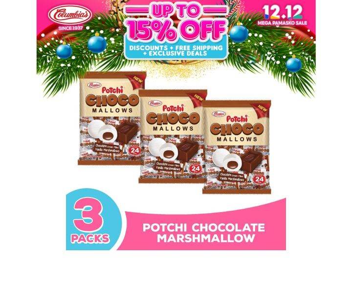 Columbia Candies: Potchi Chocolate Marshmallow Bundle of 3 | Lazada PH