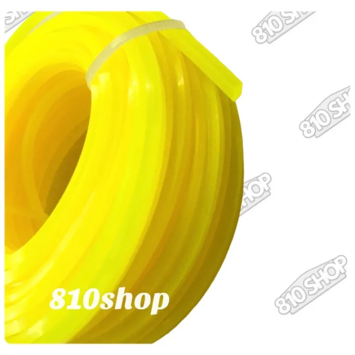 卍 Grass Brush Cutter Mower Nylon mer Line Tansi Red 2.4mm Square Wire ...