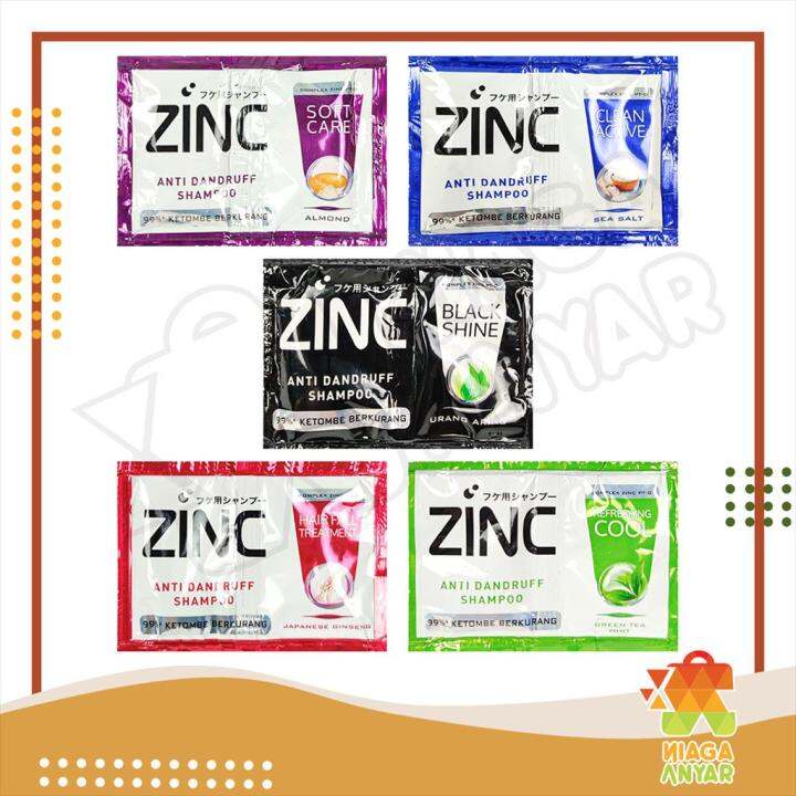 ZINC Anti Dandruff Shampoo Sachet / Shampo Sampo Satuan Anti Ketombe ...