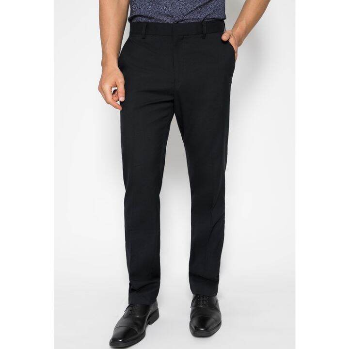 Johnwin-กางเกง Pants-Black-F.965.008.157.C ขายาวสำหรับบุรุษ | Lazada.co.th