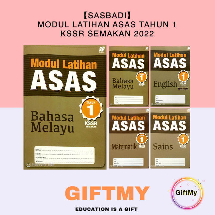 【SASBADI】Modul Latihan ASAS Tahun 1 KSSR Semakan 2022 — Year 1 Workbook / Buku Latihan Tahun 1 ...