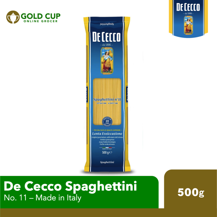 De Cecco Spaghettini n° 11 Pasta 500g | Lazada PH