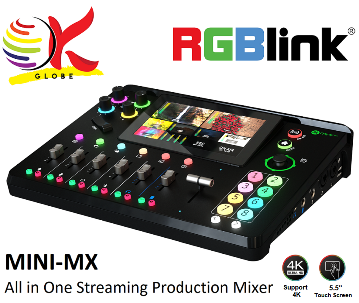 RGBLINK MINI-MX ALL IN ONE STREAMING PRODUCTION MIXER 4K MULTI-CHANNEL STREAMING VIDEO MIXER ...