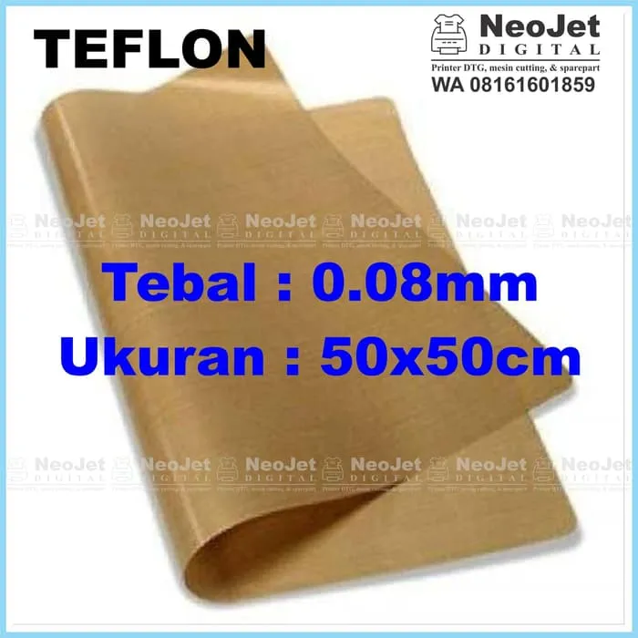 Teflon Sheet, kain teflon tahan panas import Ukuran 50 X 50 Cm 0,08mm ...