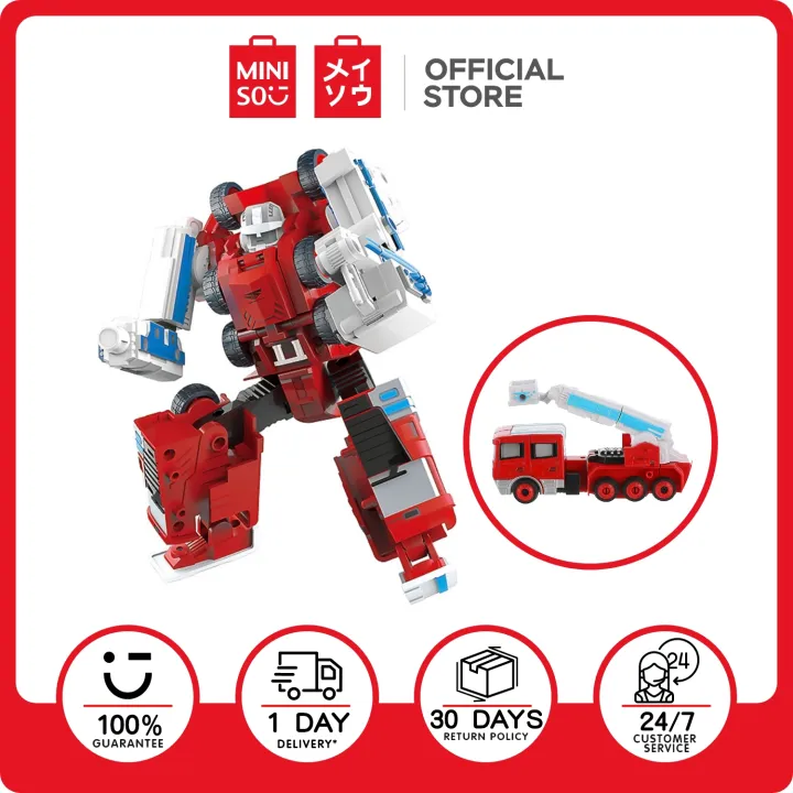 MINISO Transform Car Robot - (Red) (SY6278A-4,Crane) - Truck ...