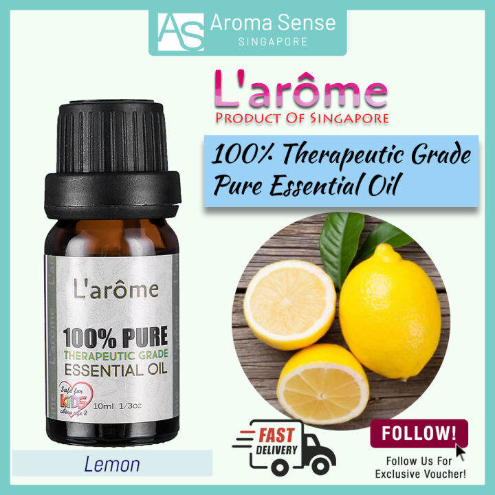 L'arome Lemon Essential Oil, Pure Aromatherapy Grade (10ml) | Lazada ...