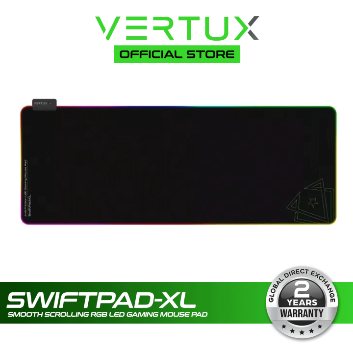 Vertux SwiftPad-XL Game Immersion™ Smooth Scrolling RGB LED Gaming ...
