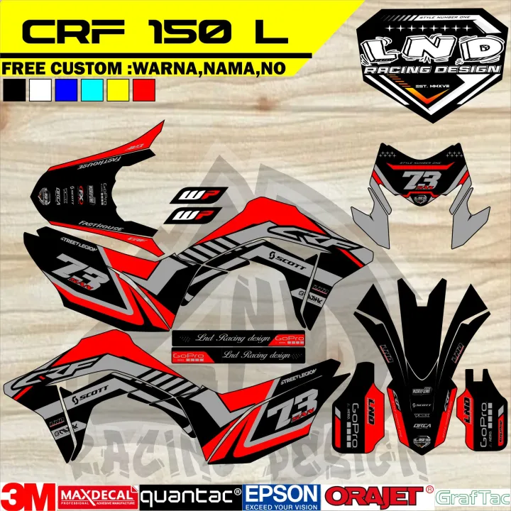 DECAL / STIKER CRF FULL BODY [ CUSTOM ] | Lazada Indonesia
