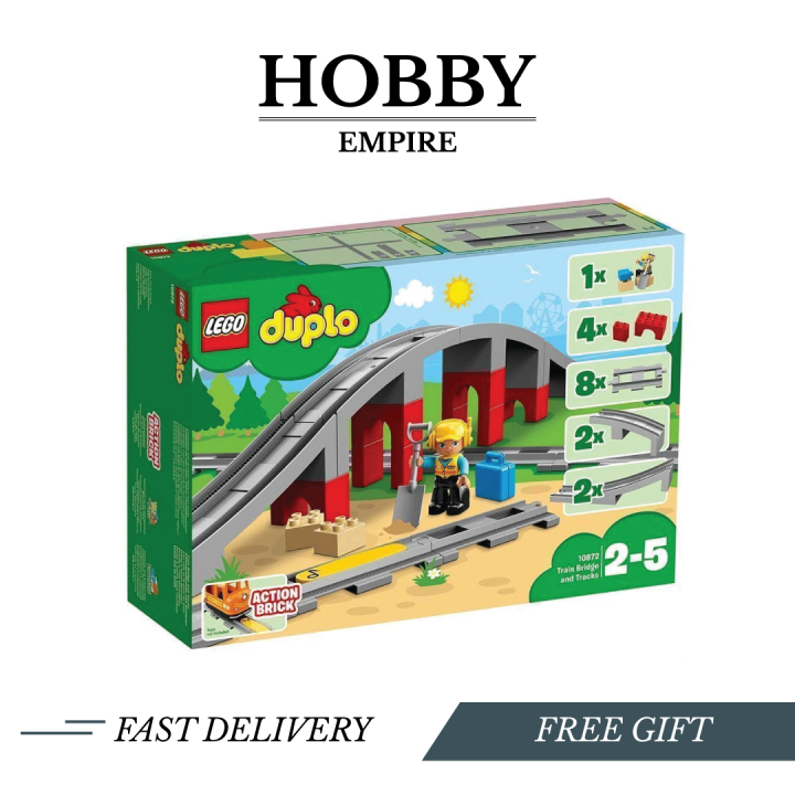 [HOBBY EMPIRE] LEGO Duplo 10872 Train Bridge and Tracks *Original LEGO ...