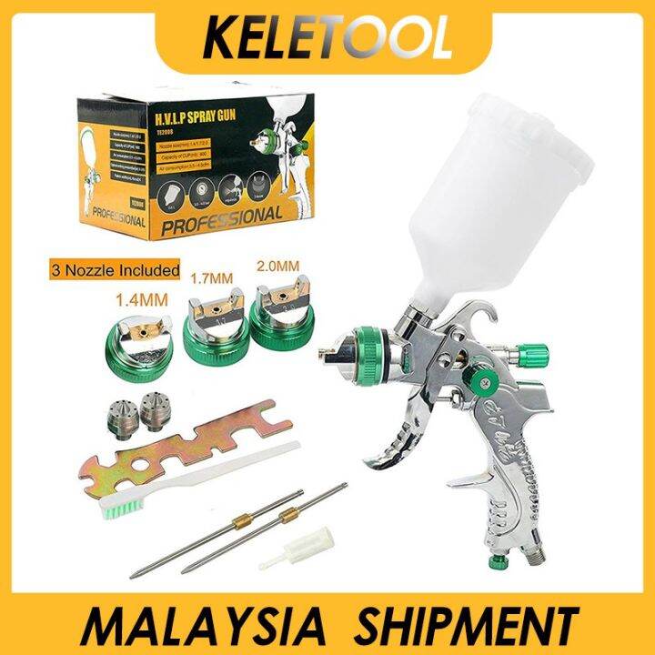 Professional 1.4/1.7/2mm HVLP Spray Guns High Atomization Pneumatic ...