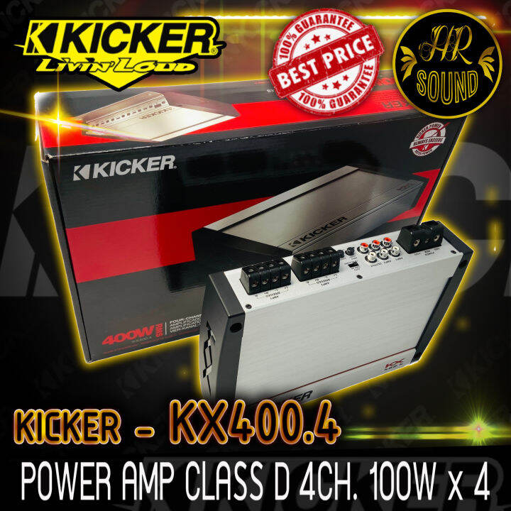 มีหน้าร้าน !! โปรแรง!! แอมป์รถยนต์ 4 ชาแนล KICKER KX400.4 แอมป์คลาสดี แรงสไตล์อเมริกัน แอมป์ ...
