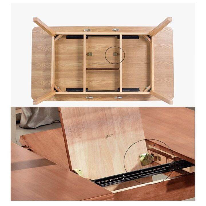 2pcs 180 degree flap hinge iron hidden folding hinge for Dining table ...