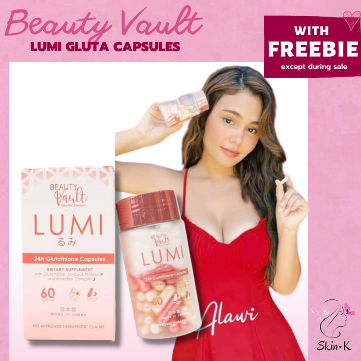 BEAUTY VAULT Lumi 24H Skin Whitening Glutathione Capsules (60 Capsules) | Lazada PH