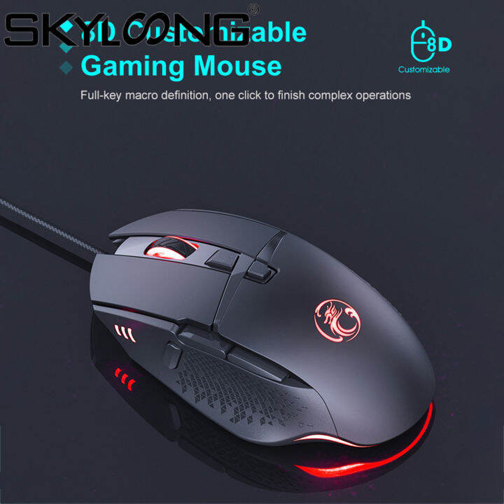 Skyloong IMICE T91 Gaming Mouse Adjustable DPI Compatible ABS Computer ...