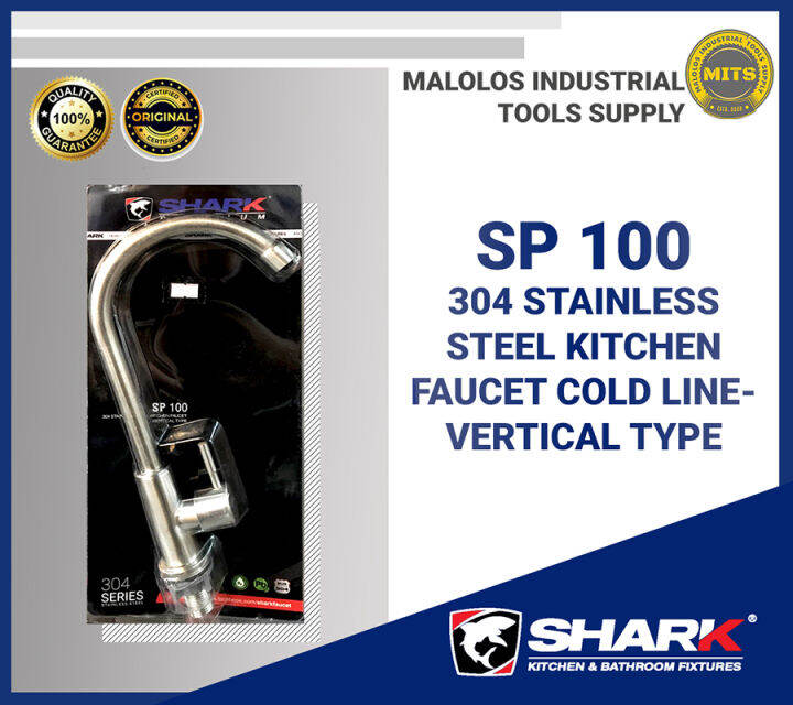 SHARK 304 Stainless Steel Kitchen Faucet Cold Line | Lazada PH
