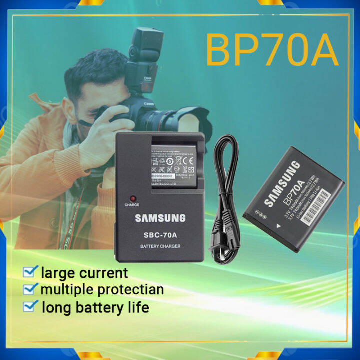 Samsung BP70A ES65 ES70 ES73 ES75 DV150F MV800 For digital camera BP-70A BP 70A lithium battery ...