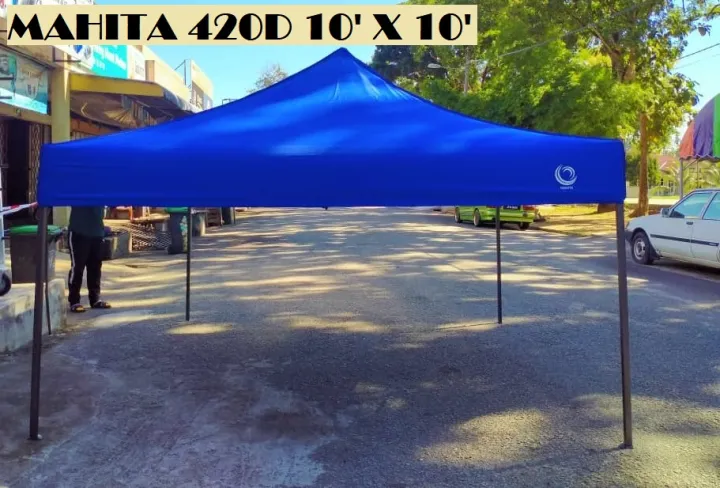 KHEMAH 10X10 MAHITA 420D BESI BULAT | Lazada