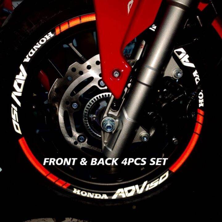 on sale ☫☽ Set Front and Back Mags Decal for Honda ADV150 (Pair ...