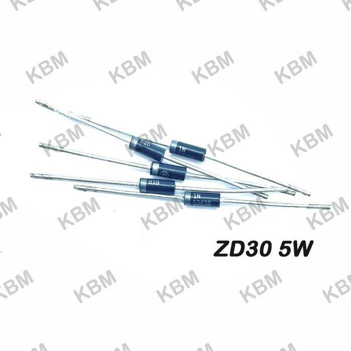 Zener diode (ซีเนอร์ไดโอด) ZD30 1N5363 5W ZD30.3V ZD30V 0.2-10A ZD30V 0.5W ZD30V 1N5260 ZD30V 1W ...