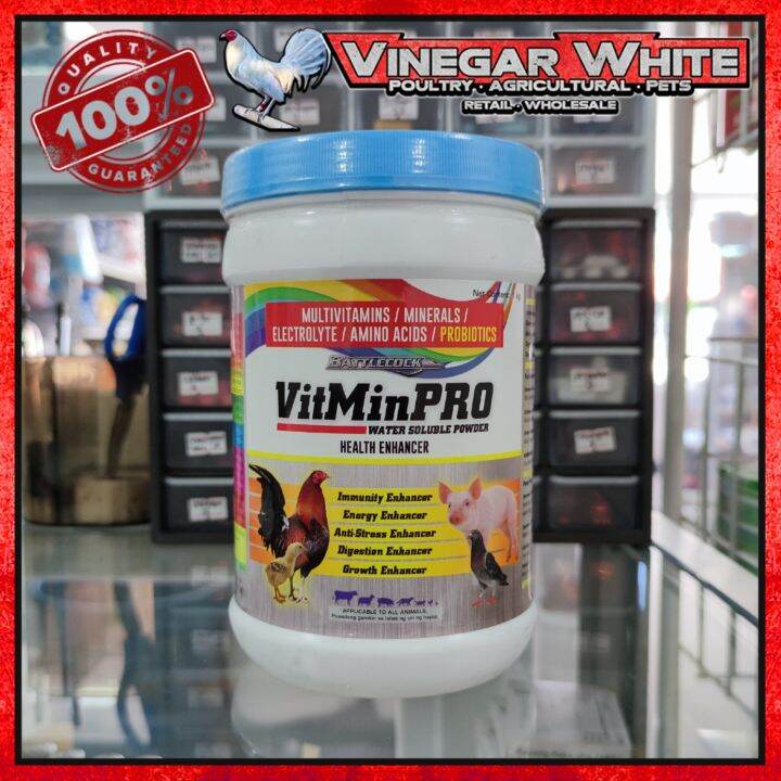 VitMinPRO 1kg Water Soluble Powder For Gamefowl Sabong Poultry per tub ...