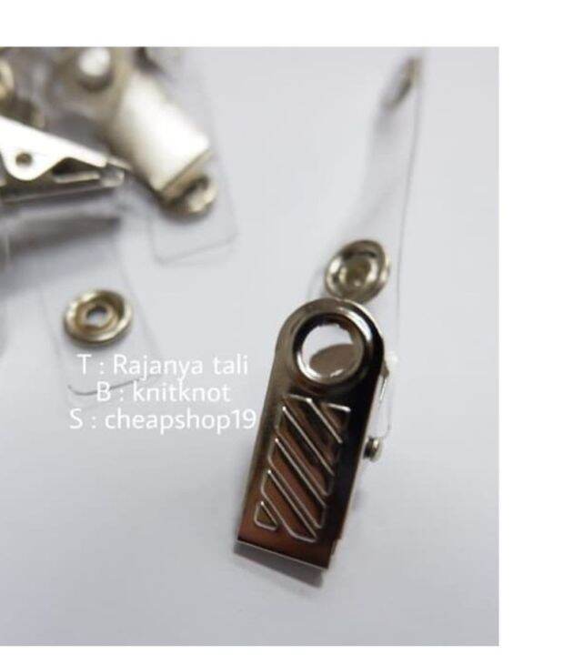 Jepit garis Jepit buaya Jepitan ID card Penjepit name tag | Lazada ...