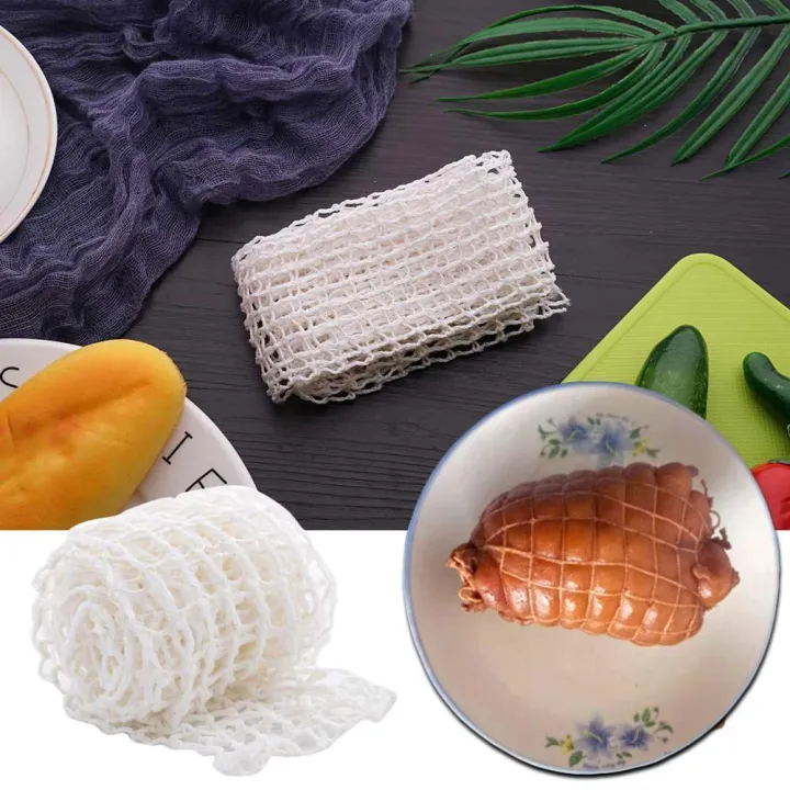 Elastic Meat Netting Butchers Net Ham Roast Sausage Roll Cooking String ...