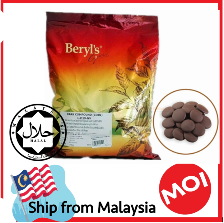 Beryl's Dark Compound Coin 1KG Chocolate [HALAL] | Lazada