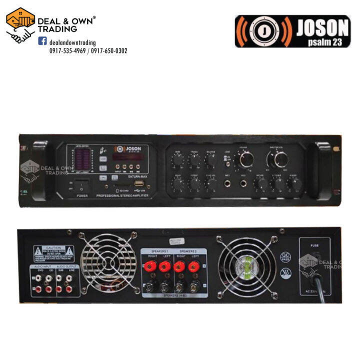 JOSON SATURN MAX PROFESSIONAL AMPLIFIER 2022 MODEL | Lazada PH