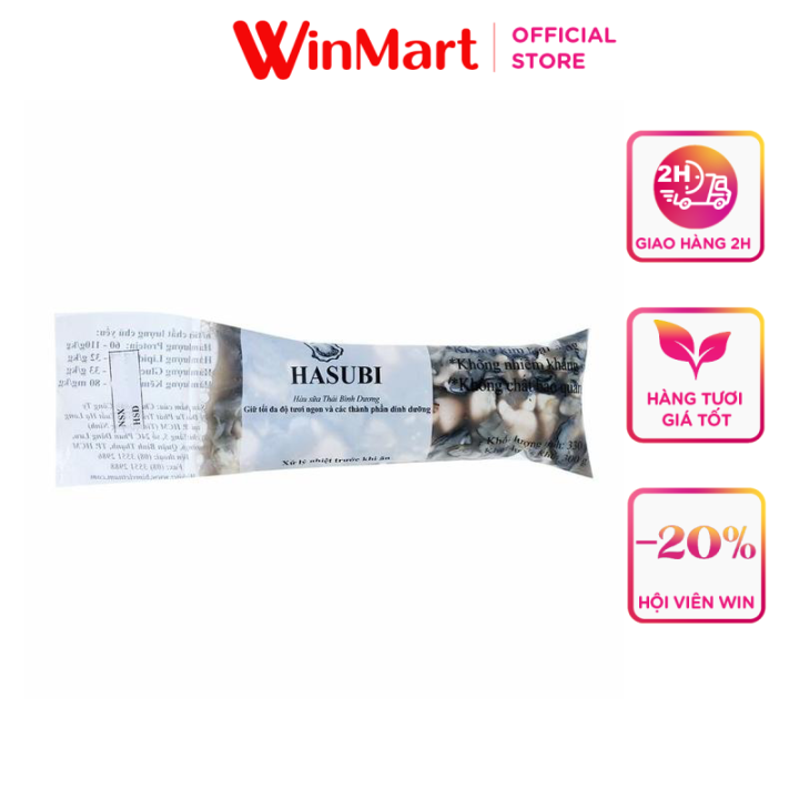 [Siêu thị WinMart] - Hàu sữa Thái Bình Dương Hasubi gói 330g | Lazada.vn