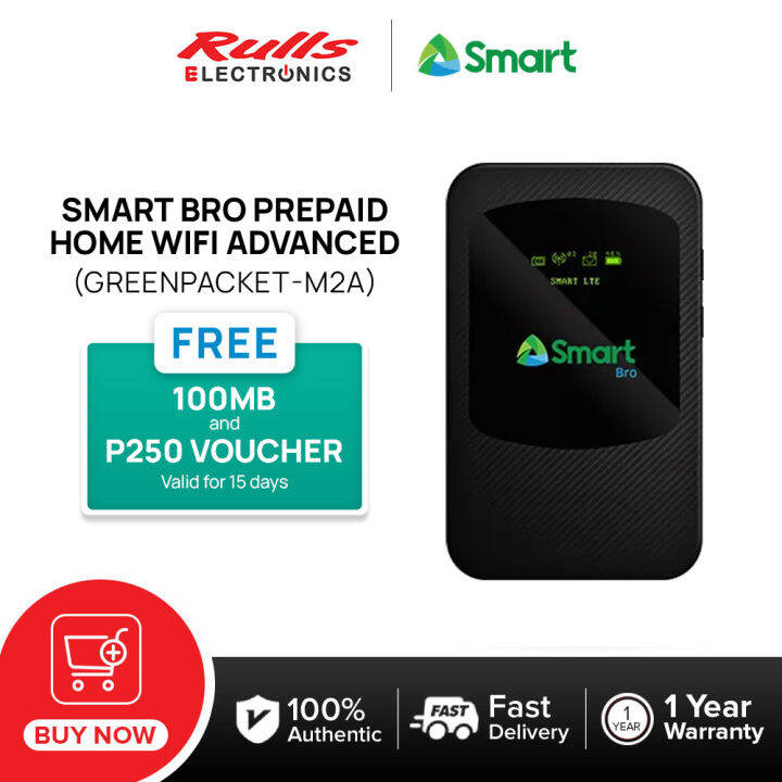 Smart Bro Prepaid LTE-A Pocket WiFi Advanced (Greenpacket M2A) with ...