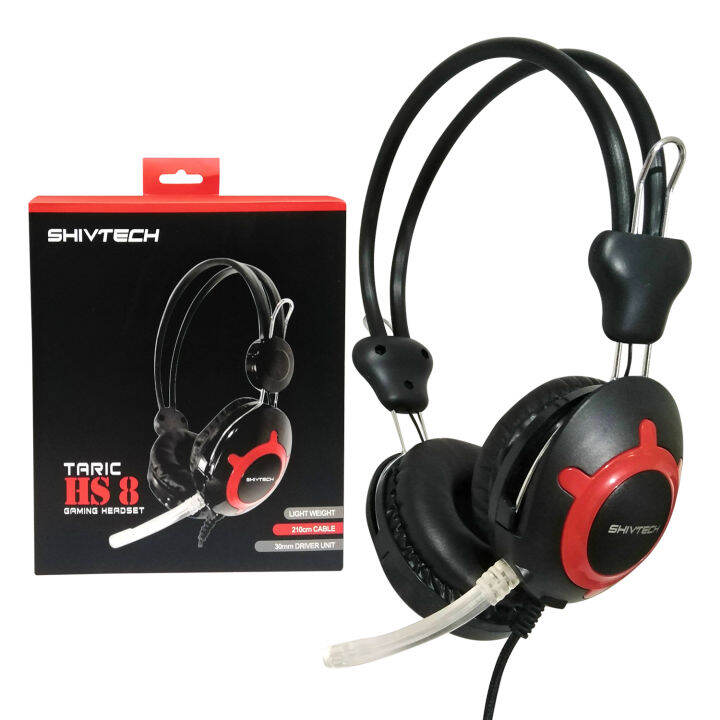 SHIVTECH TARIC HS-8 Gaming Headset with Mic (Black Color) | Lazada PH