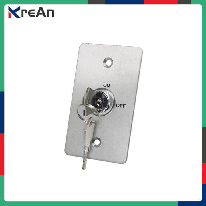 86X50MM DPDT Key Switch Exit Button Stainless Steel Door release ...