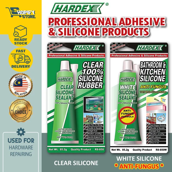 HARDEX CLEAR SILICONE & WHITE SILICONE * RS-850 & RS-850W* | Lazada