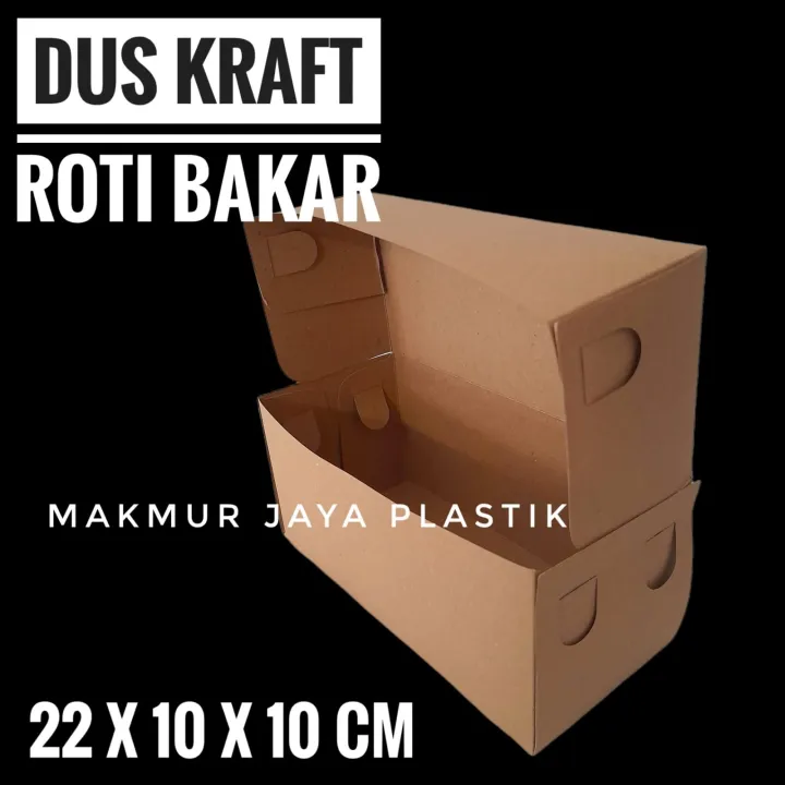 KARDUS PAPER BOX KRAFT COKLAT KUE ROTI BAKAR | Lazada Indonesia
