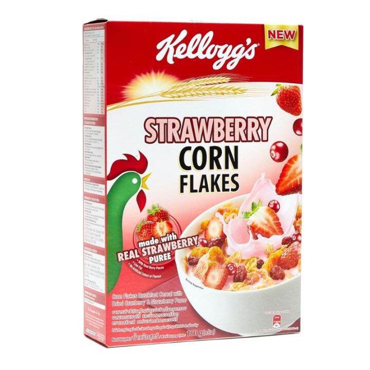 Kellogg's Strawberry Corn Flakes Cereal (180G) | Lazada PH