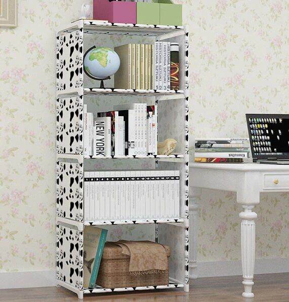 Rak Portable Serbaguna 5 Susun 4 Ruang / Rak Buku Multifungsi - Warna ...