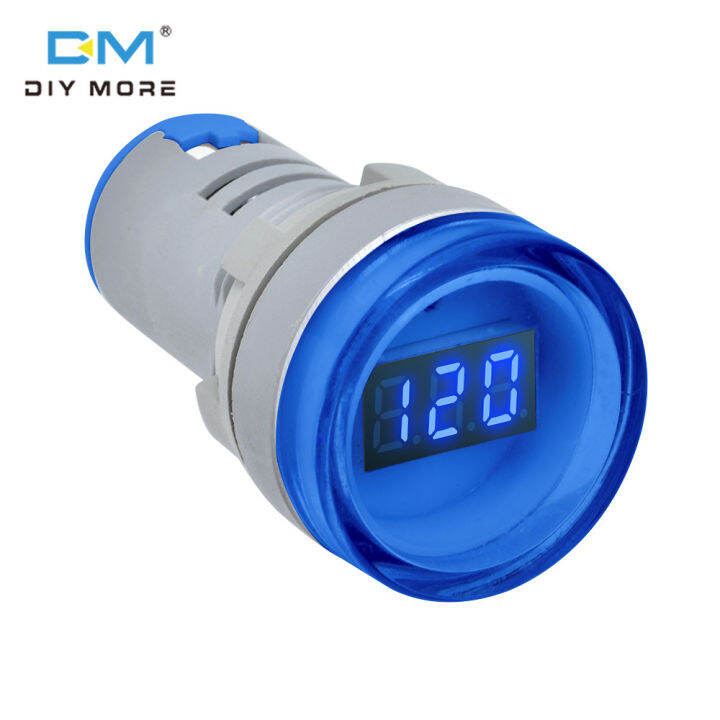 diymore 22MM AD16 AD16-22DSV type AC60-500V Mini Voltage Meter LED ...