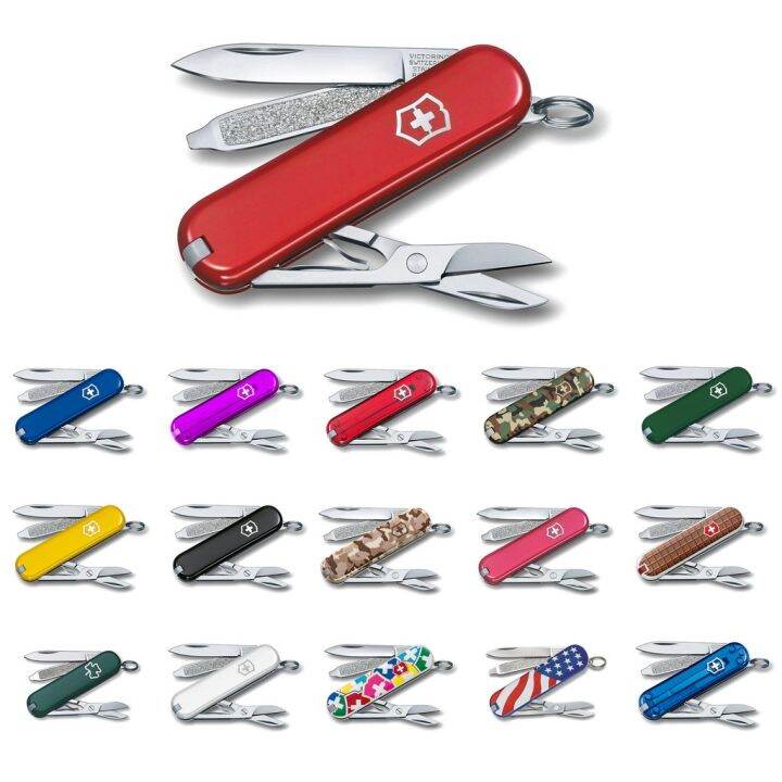 Victorinox Swiss Army Keychain Pocket Knife SD Classic 7 Functions 100% ...
