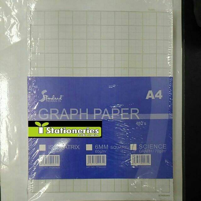 ORIGINAL A4 Graph / Square 6mm / Iso metric / Science Graph Paper 60gsm ...