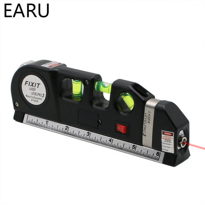 Laser Level Horizon Vertical Measure 8FT Aligner Standard Metric Rulers ...