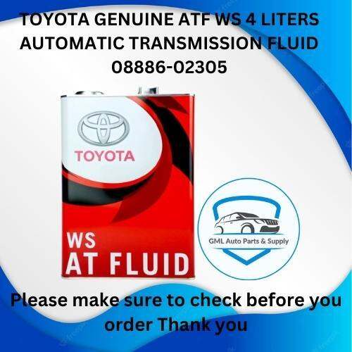 Toyota ATF Type WS ( Automatic Transmission Fluid ) 4L | Lazada PH
