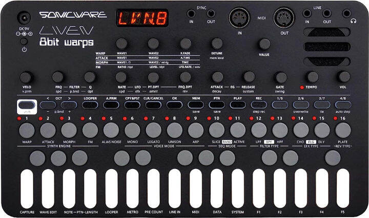 Sonicware Liven 8bit warps [8-bit Synthesizer Groove Box] 4-track looper fearture | Lazada PH