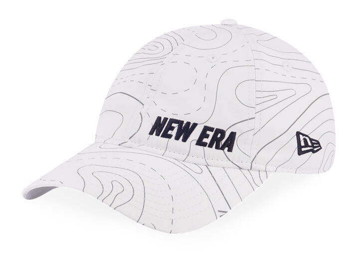 New Era Wordmark Synoptic Chart Map White 9FORTY Unstructured ...