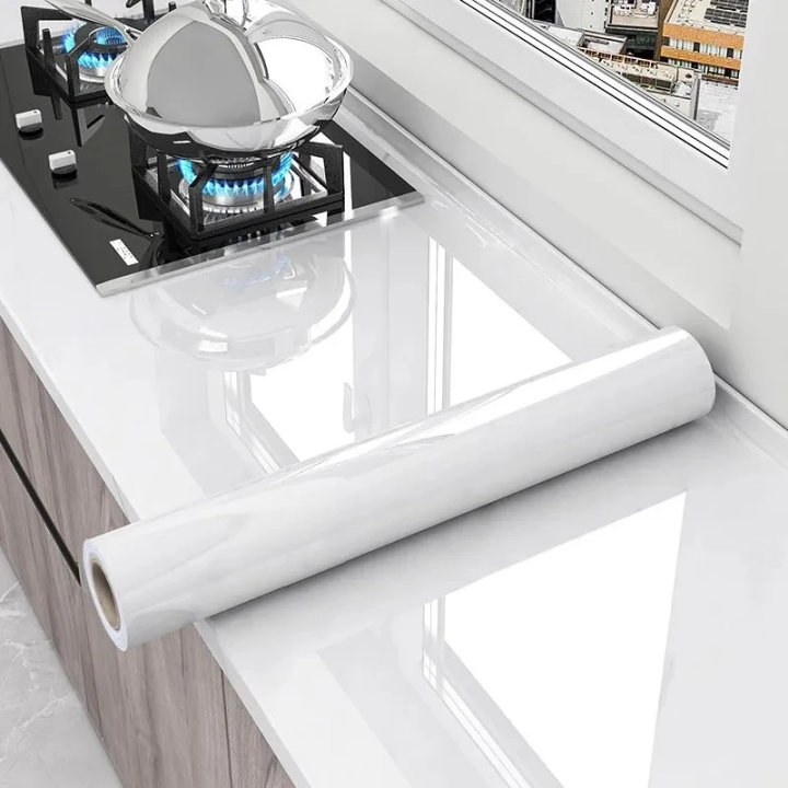 5MX45CM self-adhesive PVC wallpaper waterproof wallpaper Solid Color ...