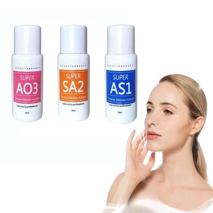 Peeling Solution Facial Serum AS1 SA3 AO3 To Use For Dermabrasion Small Bubble Hydrogen Oxygen ...
