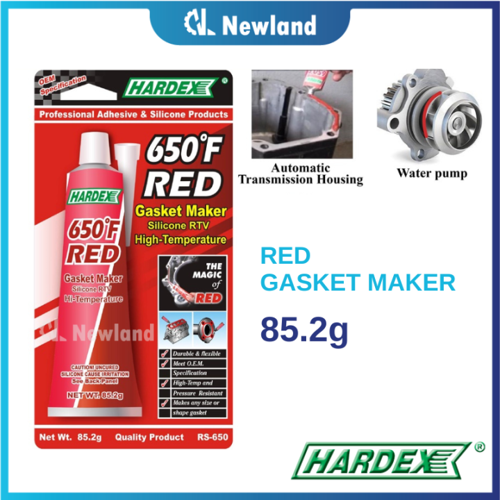 Hardex Gam Gasket / Red RTV Silicone Gasket Maker (85.2g) RS650 | Lazada